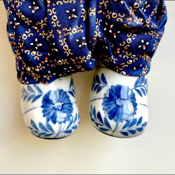 Vintage | Toys | Rare Vintage Chinese Delft Blue Porcelain Boy Kewpie ...